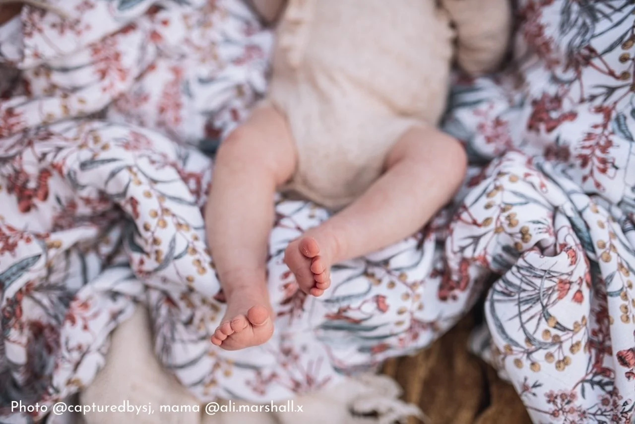 Organic Muslin Wrap - Flora