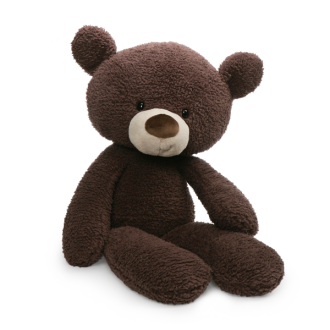Fuzzy Jumbo Chocolate Bear