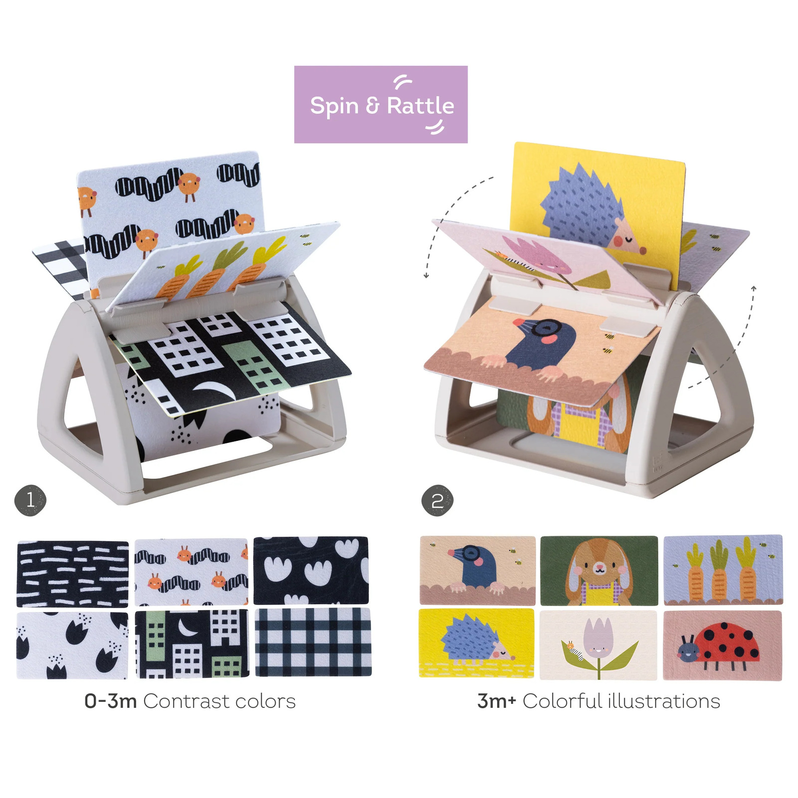 Tummy-Time Spinning Book