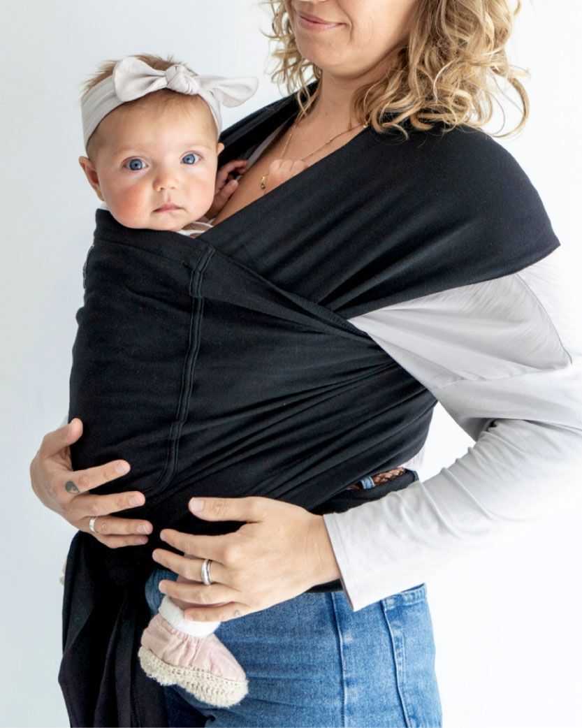 Hug A Bub Organic Wrap Carrier - Black