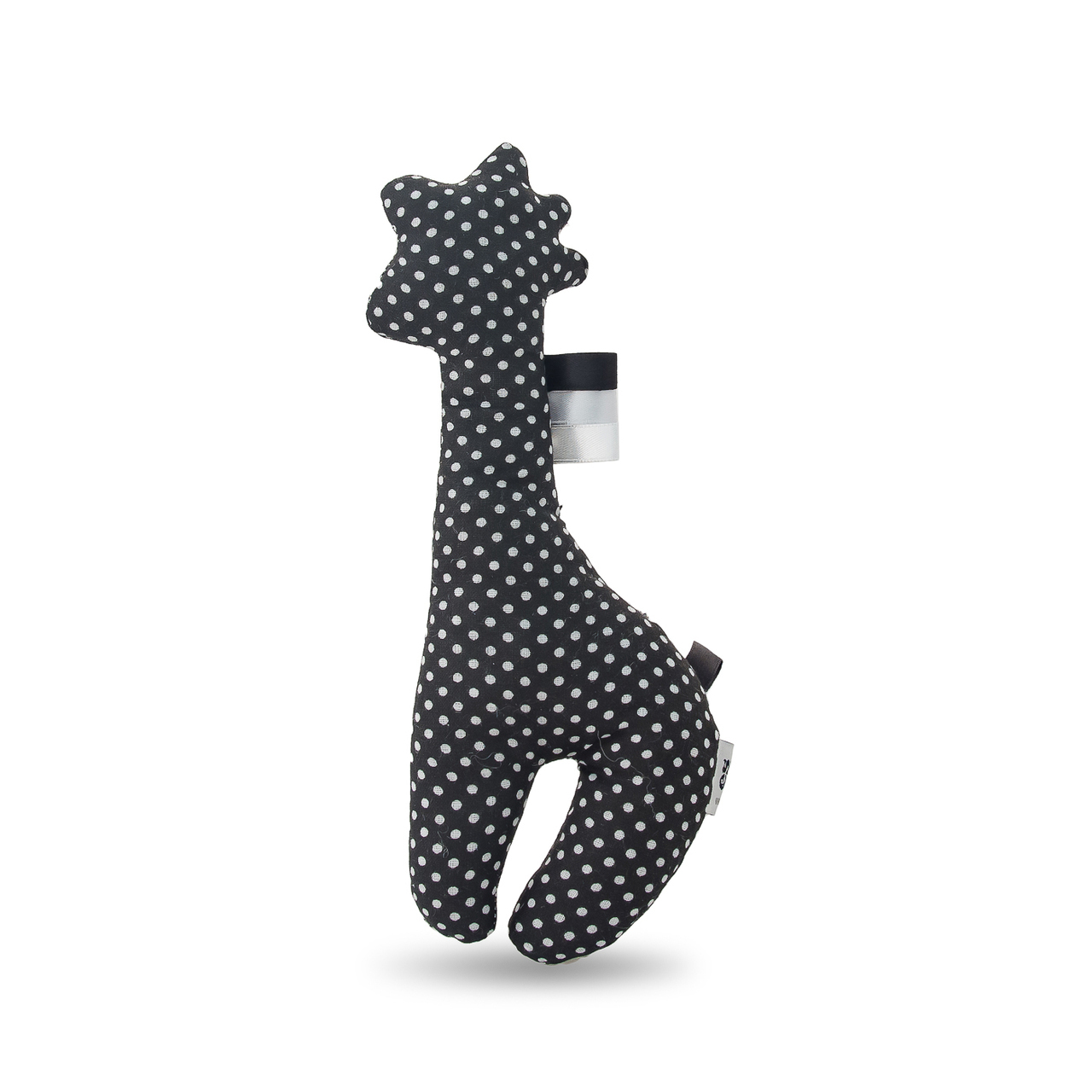 Flat Giraffe Rattle - Black
