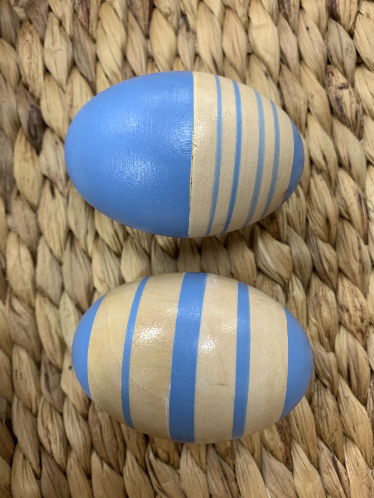 Wooden Egg Shaker - Blue